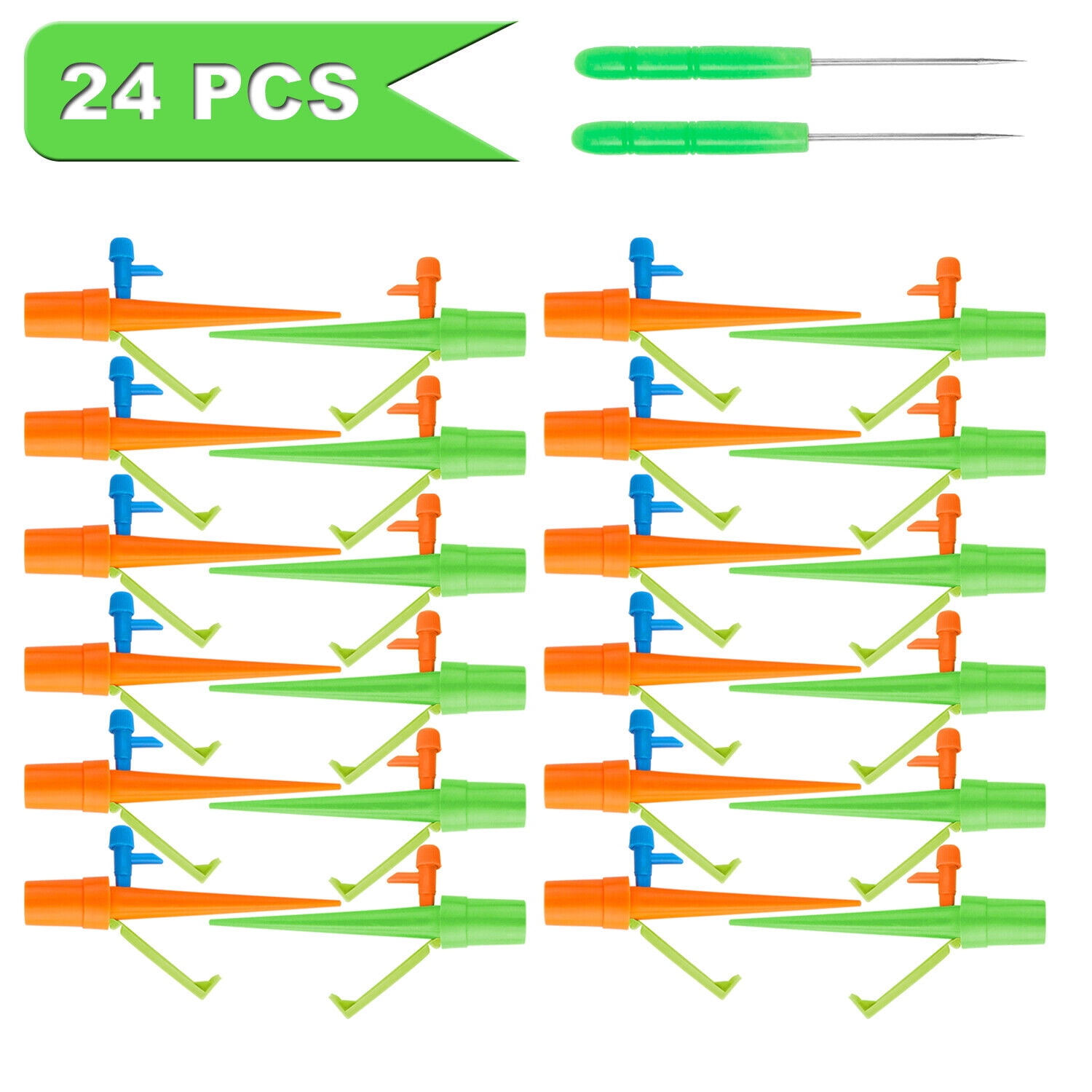 Htwon 12/24/48 PCS Automatic Self Watering Spikes Plants Water Drip ...
