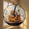 Guitar Themed Stained Glass Suncatcher – Decorative Window Accent ...