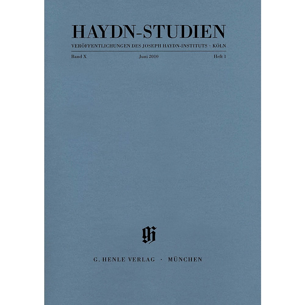 G. Henle Verlag Haydn-Studien, Vol. 10, No. 1 (June 2010) Henle ...