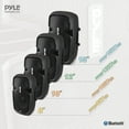 2 Pack Pyle Pro PPHP1537UB Bluetooth Loudspeaker PA Cabinet Speaker ...
