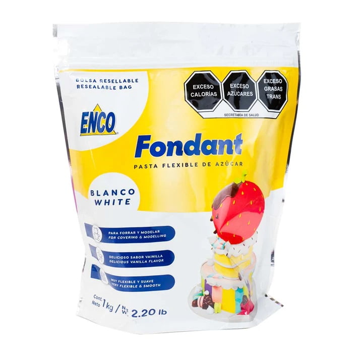 Super Fondant Blanco Sabor Vainilla 1 Kg Enco Enco 3276 | Walmart en línea