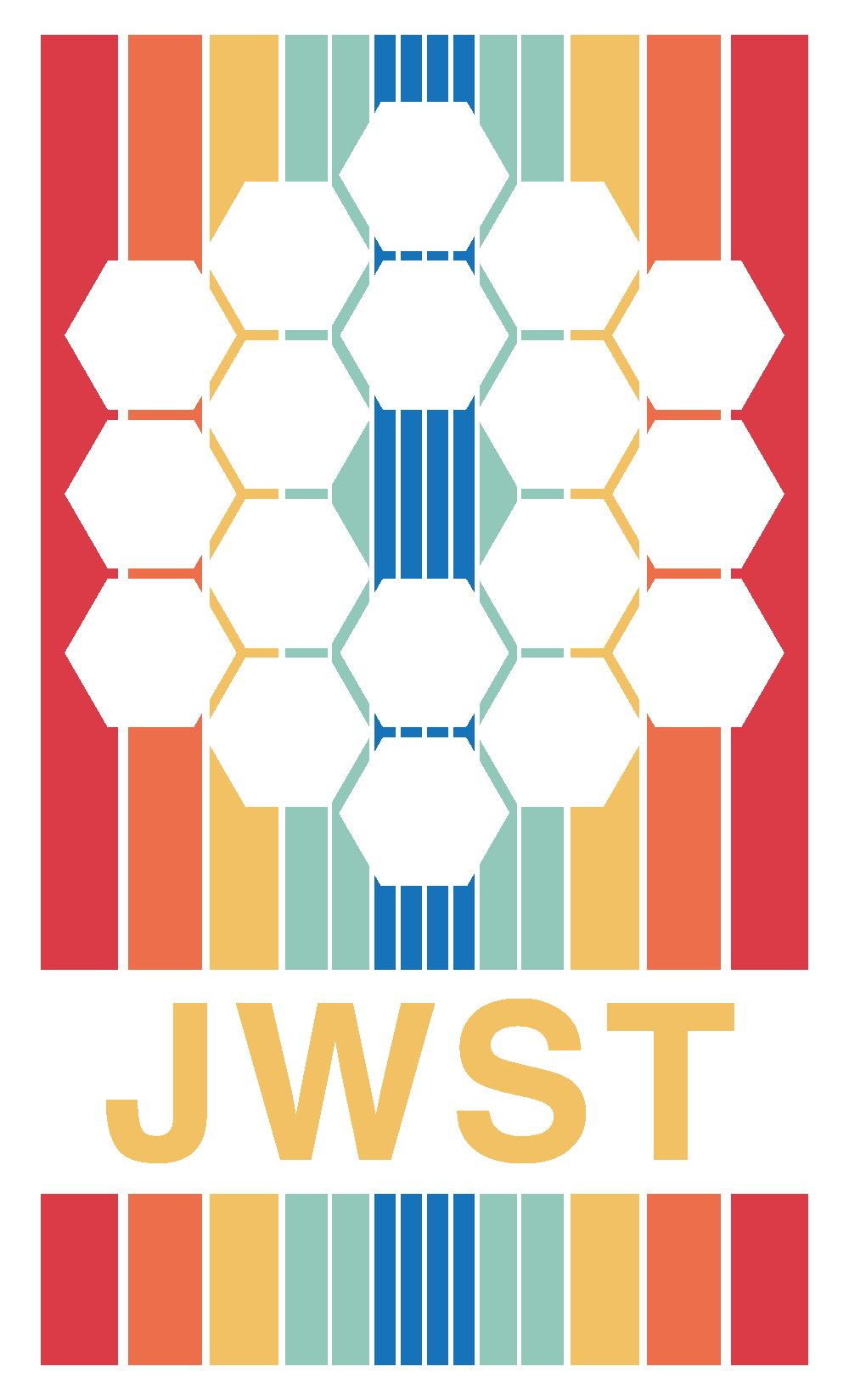 JWST Lettering Art Honeycomb Mirrors Kids Bedroom 20" x 33" Vinyl ...