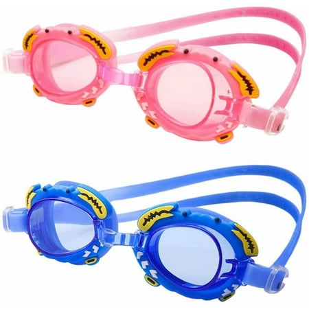 Swim Goggles,Pack of 2 Swimming Goggles Anti-Fog, No Leak, Ear Plugs ...