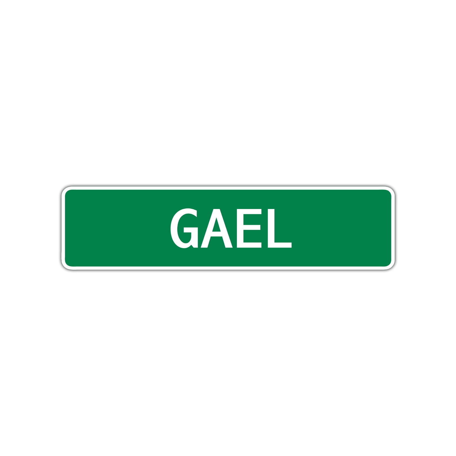 Gael Boys Letter Printed Plaque Decoration Label Children Name Indoor ...