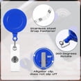 50 Pieces Retractable Badge Holder Reels with Swivel Alligator Clip, ID ...