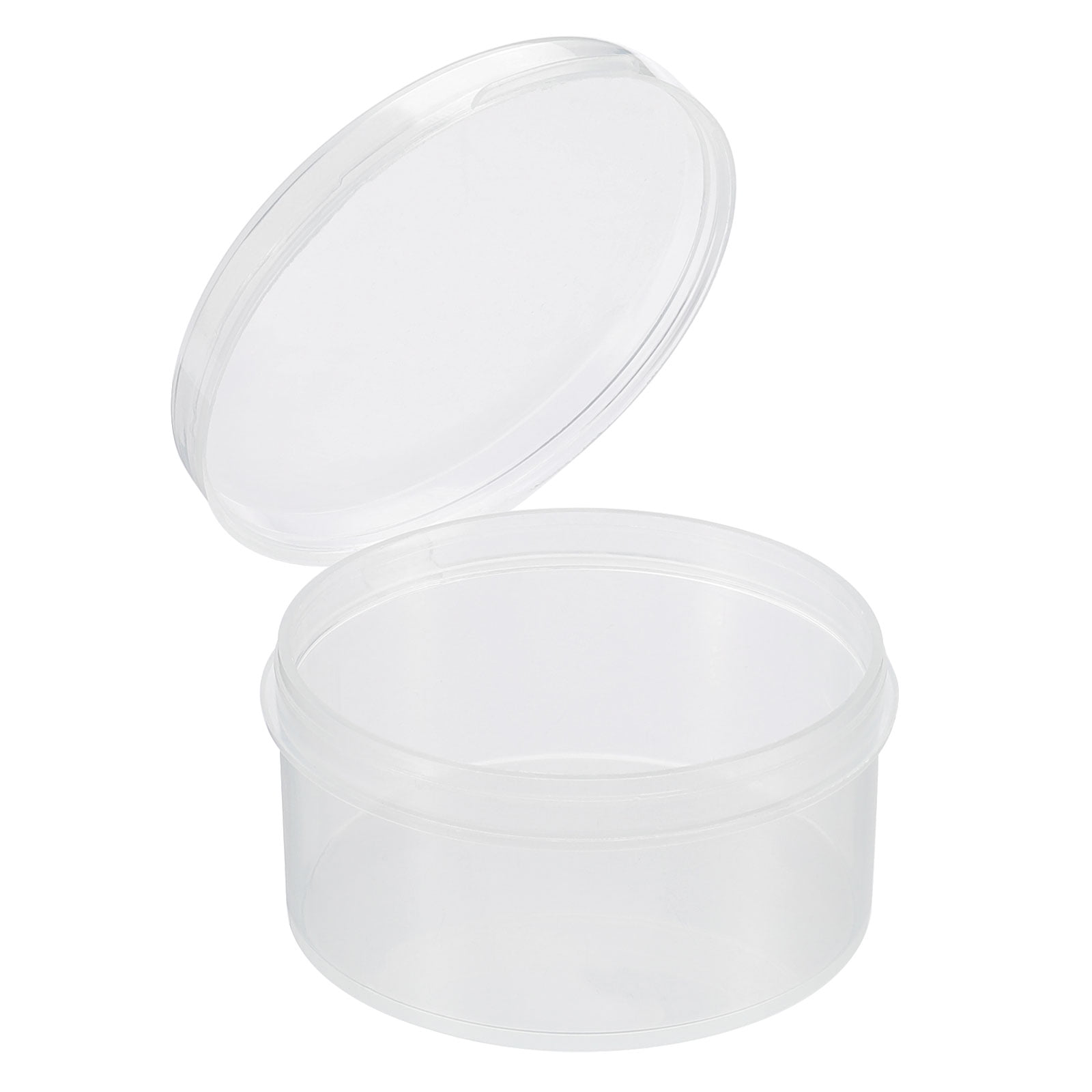 Uxcell 55x28mm Plastic Round Clear Storage Container Box with Lid, 12 ...