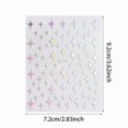 10 Sheets Self-Adhesive Aurora Nail Art Stickers - Glitter Star & Heart ...