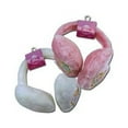 Disney Princess Girls Winter Ear Muffs, White Color, Fleece and Faux ...