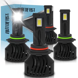 4x 9005 9006 LED Combo Headlight Bulbs High Low Beam 6500K Super White ...