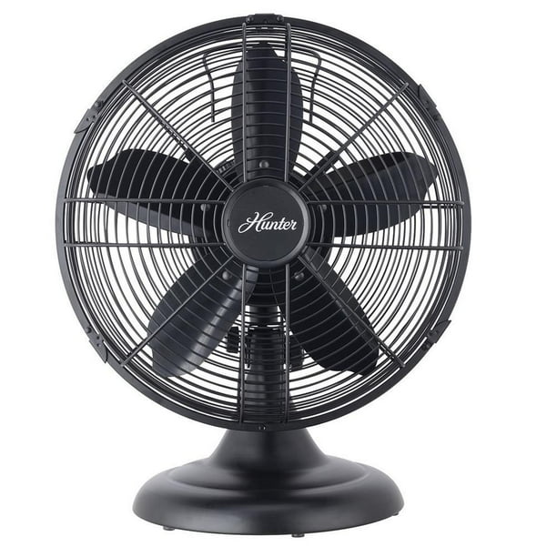 Retro 12 In. 3 Speed Table Fan With All-Metal Construction In Matte ...
