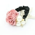 BESTYASH Pink Rose Flower Hair Tie for Ponytail Braiding Hairdos ...