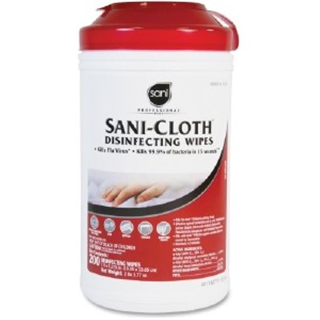 Sani Professional P22884CT 7.5 x 5.37 in. Sani-Cloth Disinfecting ...