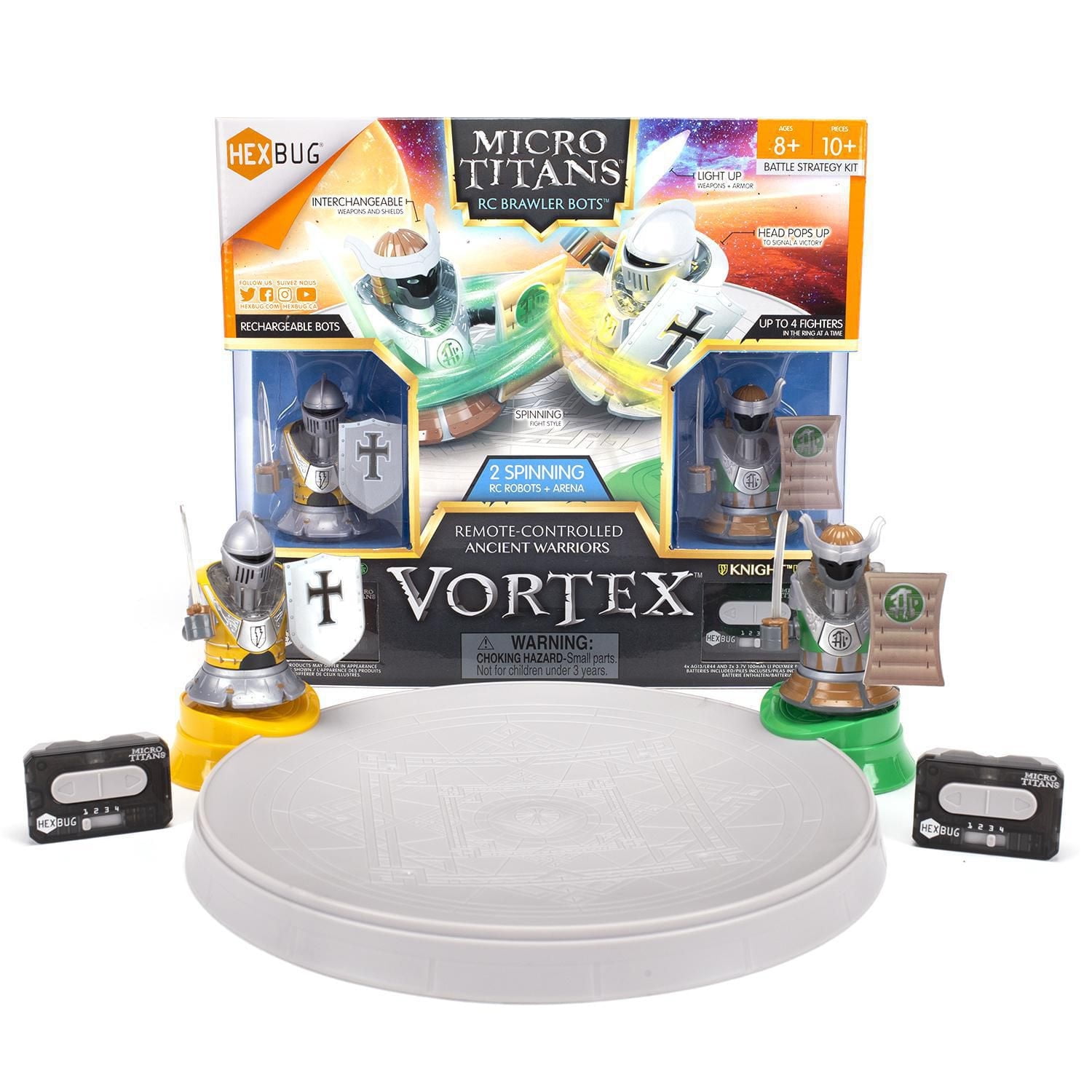 Click here for Hexbug Micro Titans Vortex Knight Vs Samurai prices