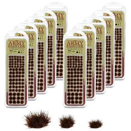 The Army Painter Tufts - 10 Scorched Battlefield Tufts x 77 Pcs, 3 ...