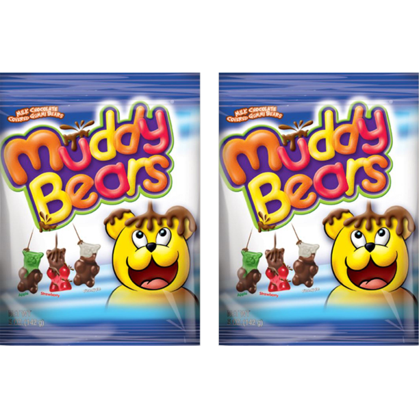 Taste of Nature Muddy Bears Chocolate Covered Gummy Bears, 2-Pack 10.5 ...