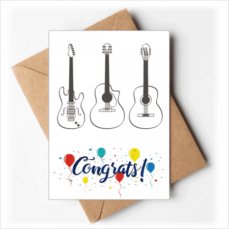Guitar Music Instruments combination Guitar Wedding Cards ...