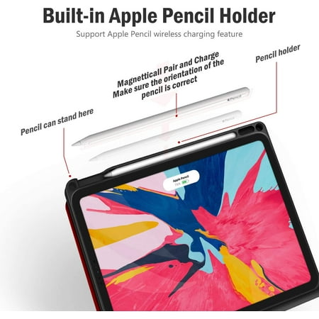 Antbox iPad Pro 11 Case with Built-in Apple Pencil Holder [Support 2nd ...