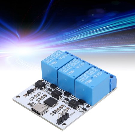 USB Relay Module, 3 Channel GD32F103C8T6 Microcontroller Long Working ...