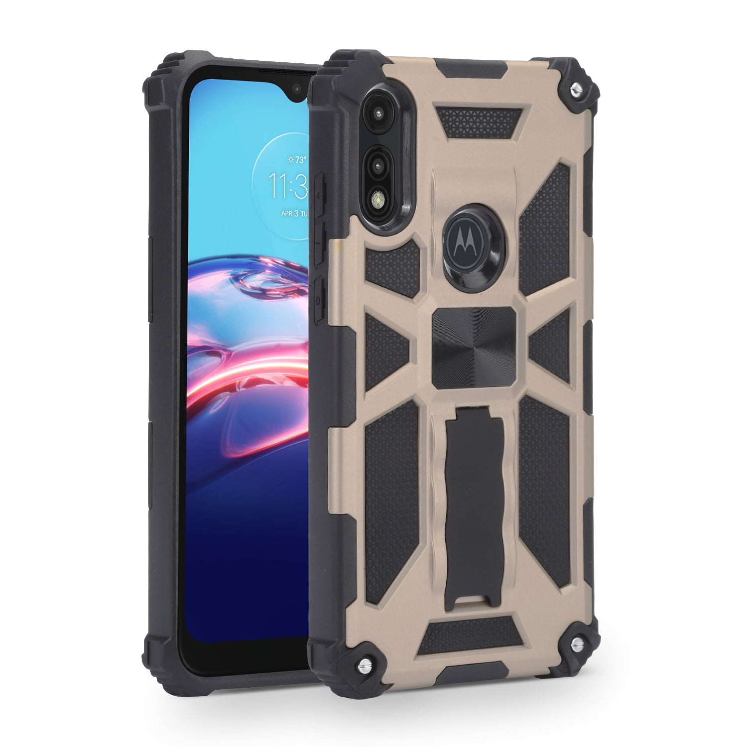 Motorola Moto E 2020 Phone Case, Slim Durable Kickstand Magnet Multi ...