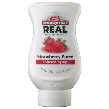 Strawberry Real Strawberry Puree Infused Syrup, 16.9 Fl Oz - Walmart.com