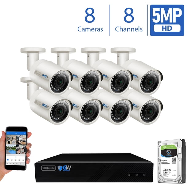 GW Security 8 Channel NVR 5MP AI Human & Vehicle Detection IP PoE ...