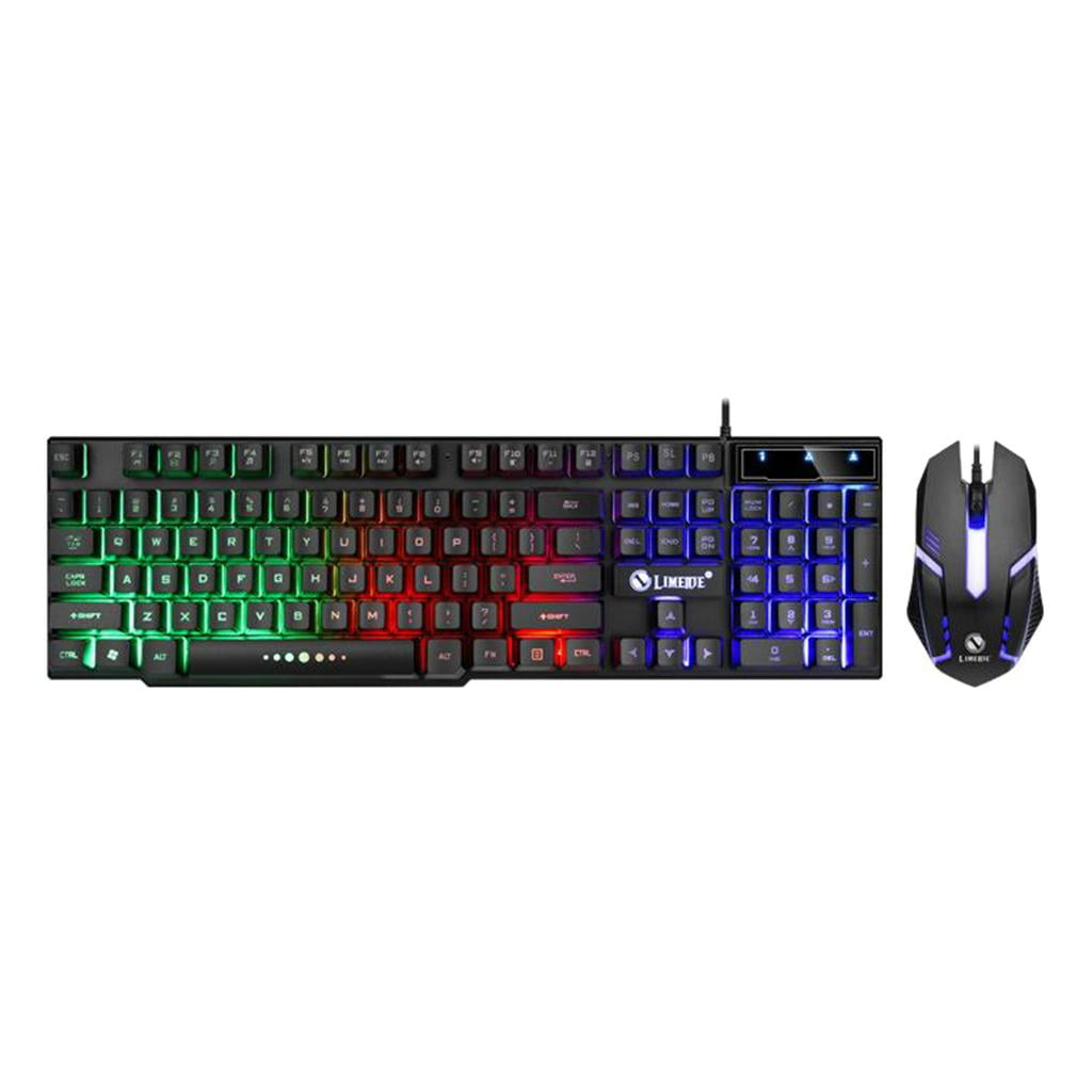 GTX300 Colorful RGB LED Illuminated Backlit Gaming Keyboard,USB PC ...