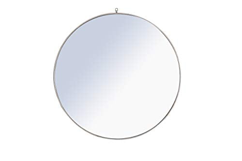 Elegant Decor Metal frame Round Mirror with decorative hook 48 inch ...