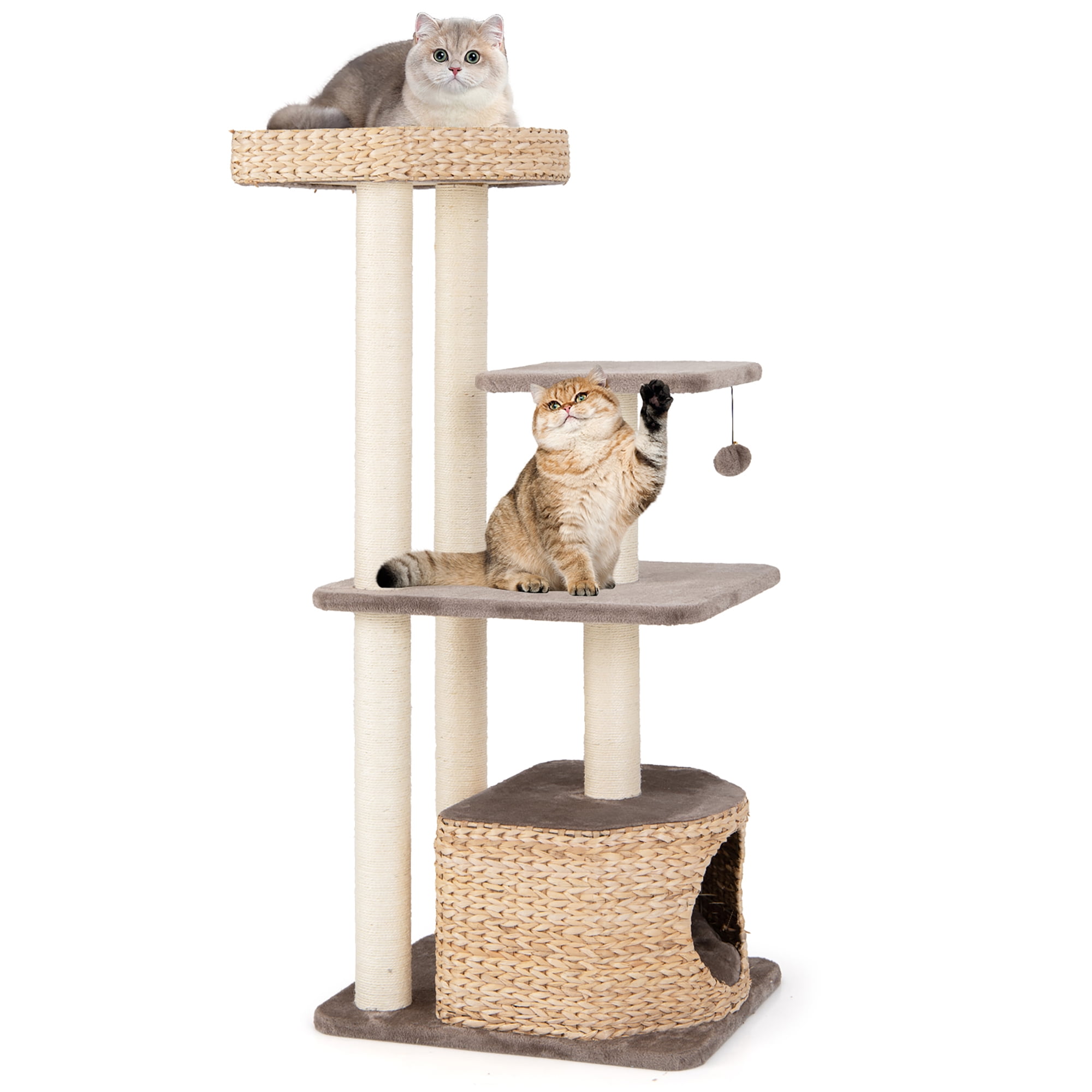 Click here for Gymax 52 Cattail Cat Tower W/ Sisal Scratching Pos... prices