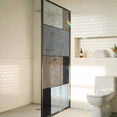 Brown Gray Color Block Window Privacy Film, Rainbow Film Decorative ...