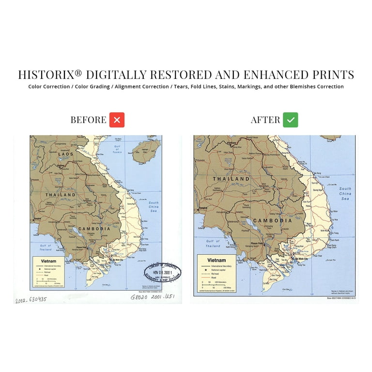 Vietnam War In Color Map