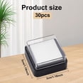 30PCS Empty Blank Ink Pad No Ink Mini Thumbprint Sponge Ink Stamp Pad ...