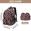 ALAZA Hearts Skulls Print Student Backpack School Bookbag Large Laptop ...