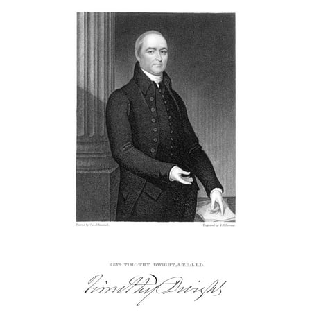 Timothy Dwight (1752-1817). /Namerican Congregational Cleric And ...