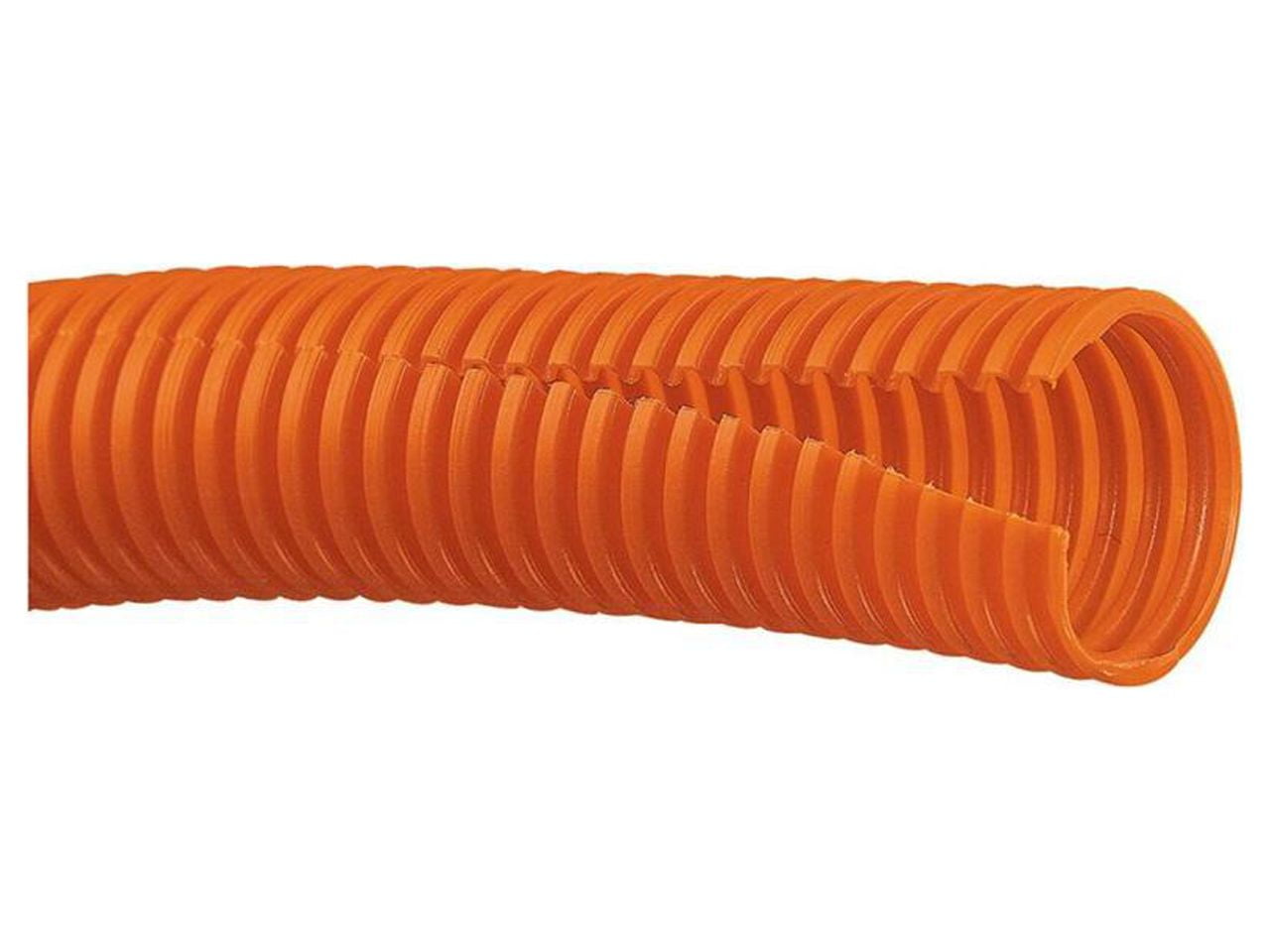 Panduit 0.25"x100' Corrugated Loom Tubing Slit Wall Polyethylene Orange ...