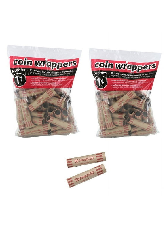 Coin Roll Wrappers in Money Handling - Walmart.com