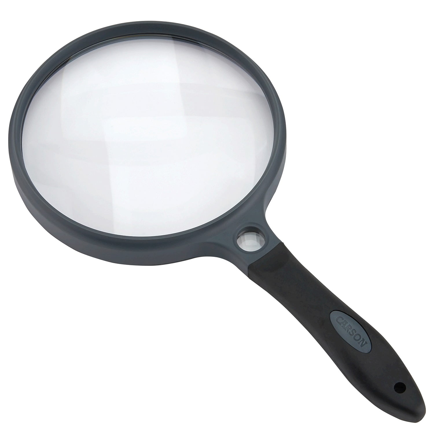 Carson SureGrip™ Series Hand Held 2x Power 5” Acrylic Magnifying Glass ...