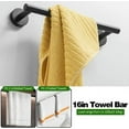 5pcs Bathroom Hardware Set, Matte Black Bathroom Hardware Set ...