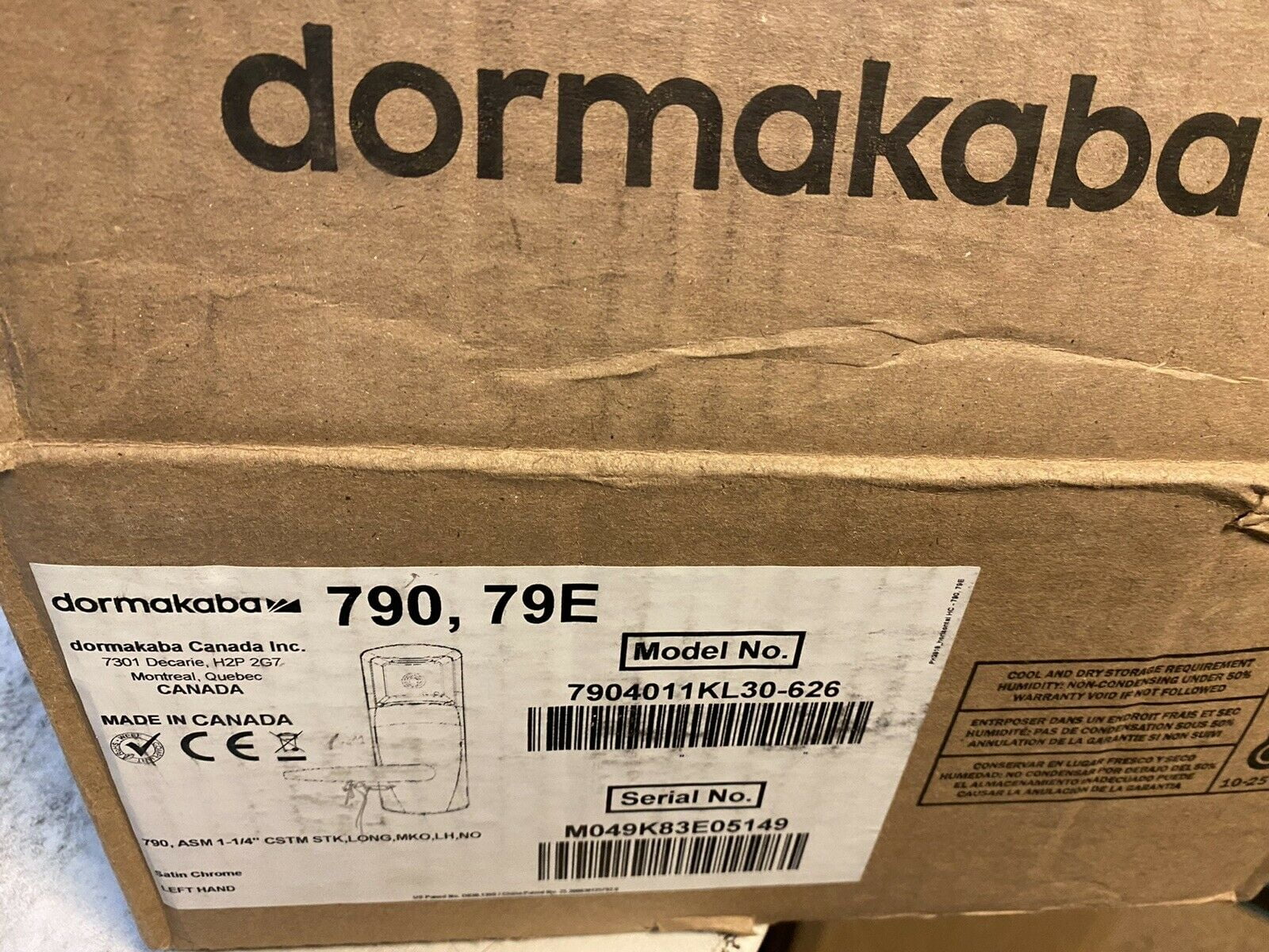 NEW HOTEL ELECTRONIC DOOR LOCK ASSEMBLEY DORMAKABA 790, 79E - Walmart.com