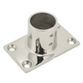 Boat Handrail Fitting Rectangular Base Silver Rugged Rustproof Boat ...