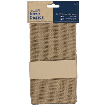 Papermania Bare Basics Hessian Shapes 5/Pkg-Squares 8"X8" | Walmart Canada