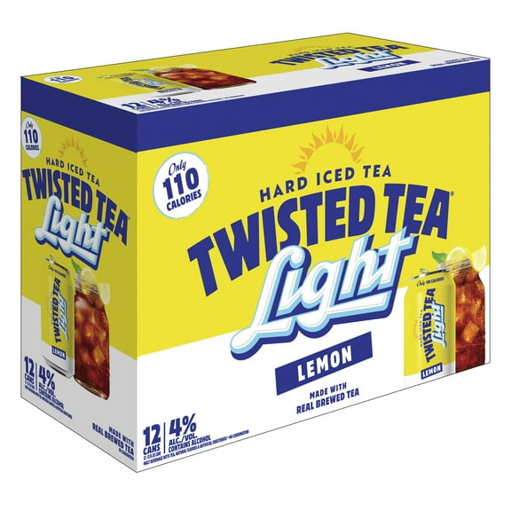 Twisted Tea Hard Iced Tea 6 Pack 12 fl oz Bottles with Natural Lemon ...