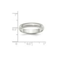 SS 4mm Half Round Milgrain Size 12.5 Band in Sterling Silver - Walmart.com