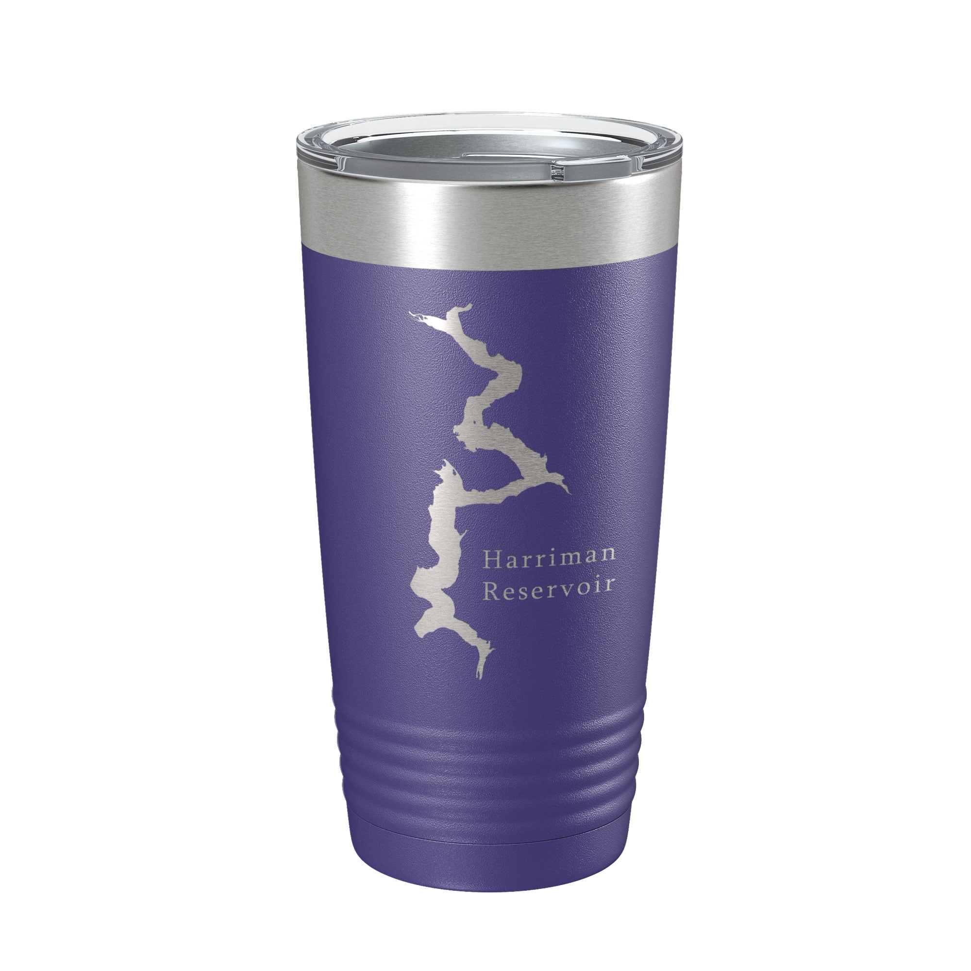 Harriman Reservoir Lake Map Tumbler Travel Mug Insulated Laser Engraved ...
