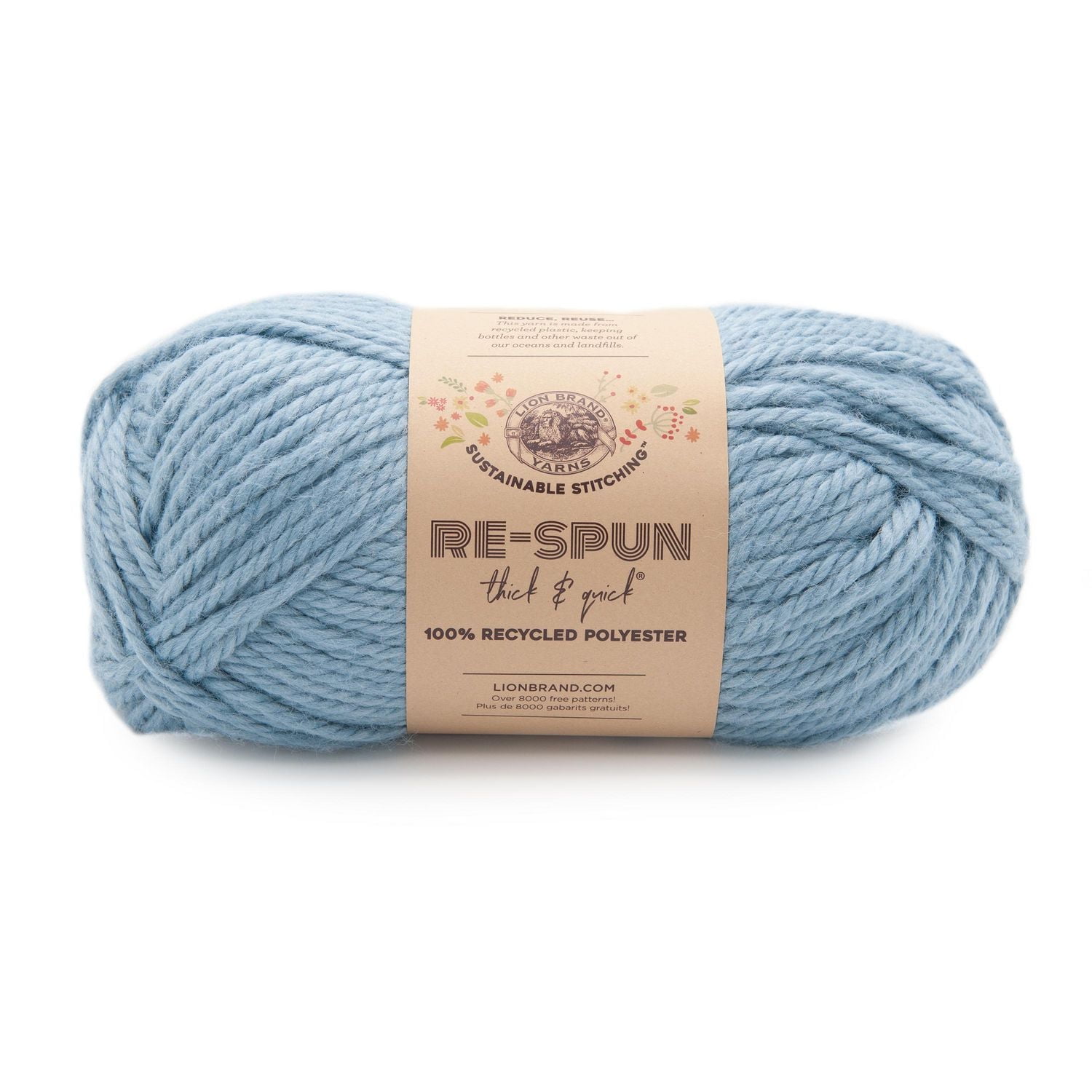Click here for Lion Brand Re-Spun Thick & Quick Yarn Faded Denim... prices