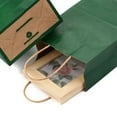 30 pc Kraft Paper Bags Gift Bags Shopping Bags with Handles Dark Green ...