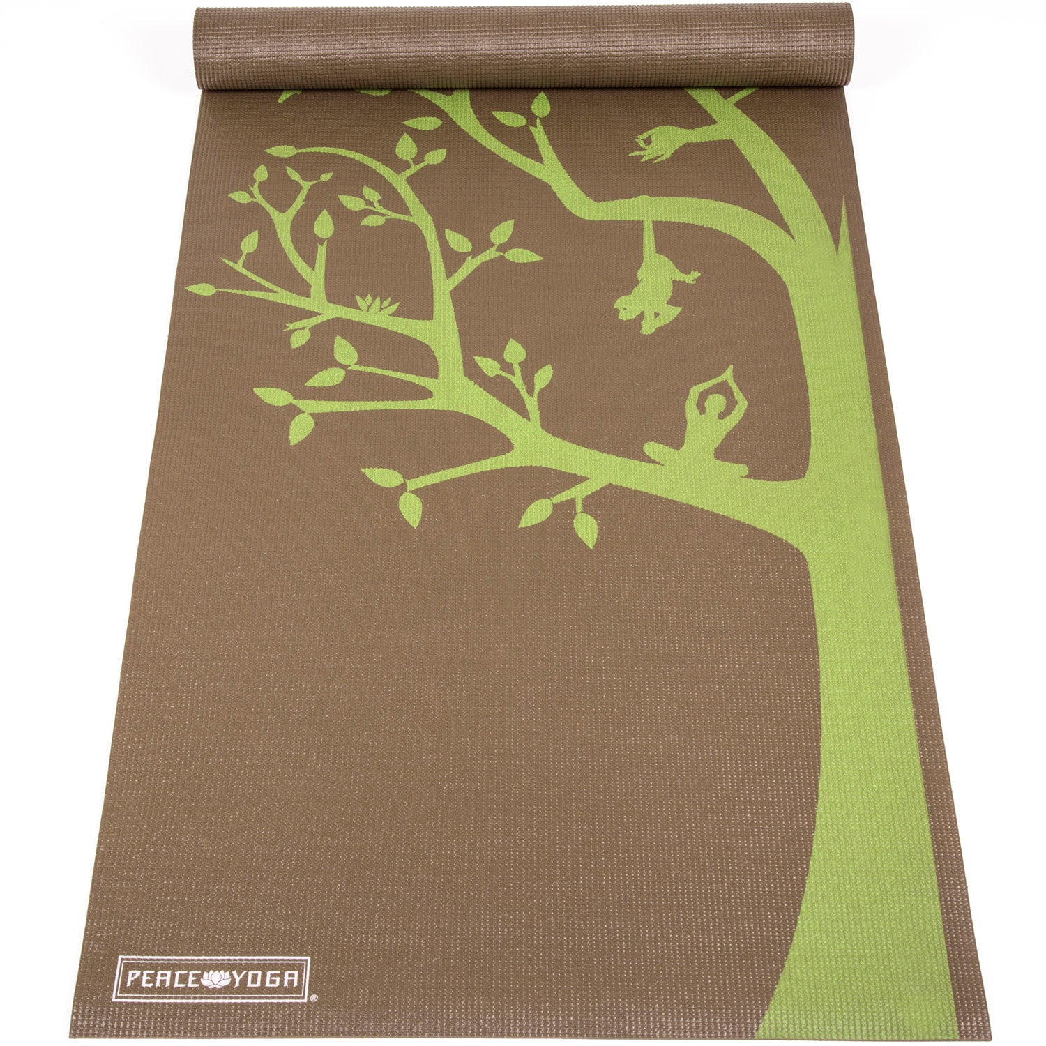 Peace Yoga Printed Design Yoga Mat, 3mm - Green Tree - Walmart.com