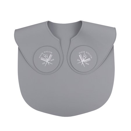 MuGu （Grey）Haircut Collar, Waterproof Silicone Collar, Haircut Mat ...
