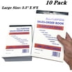 100 Pack of Sales Book Order Receipt Invoice Carbonless Copy 50 Sets 3. ...