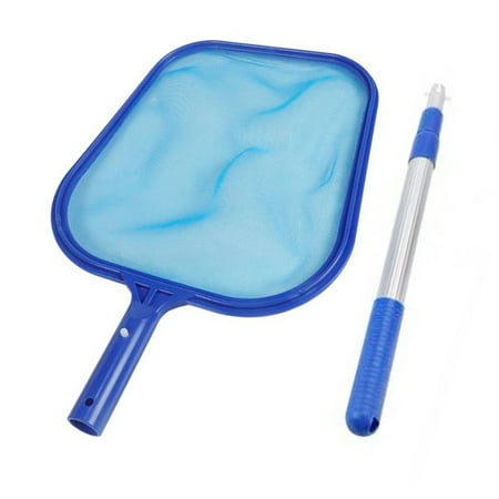Pool Skimmer Net with Telescopic Pole Removal Rake Swimming Pool Ponds ...