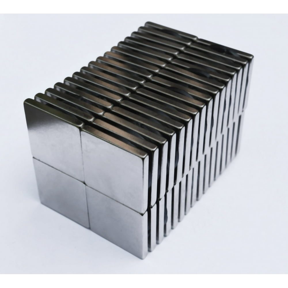 5 Pieces SQUARE MAGNETS 1" x 1" x 1/8 STRONGEST - N48 Rare Earth ...